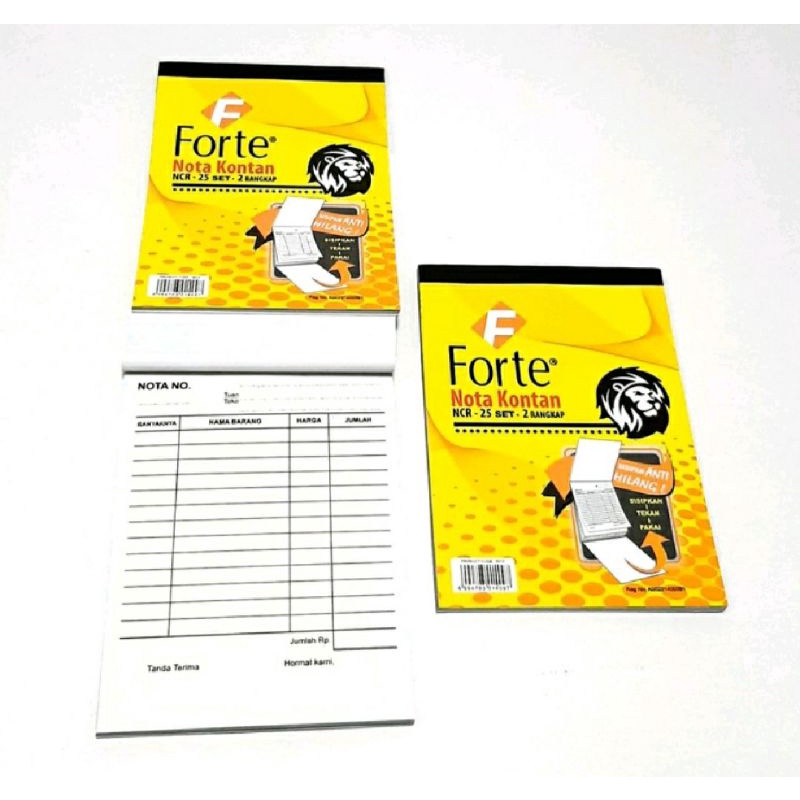 Jual Nota Kontan A6 Forte 2 PLY NCR / Buku Bon Kecil 2 Rangkap | Shopee ...
