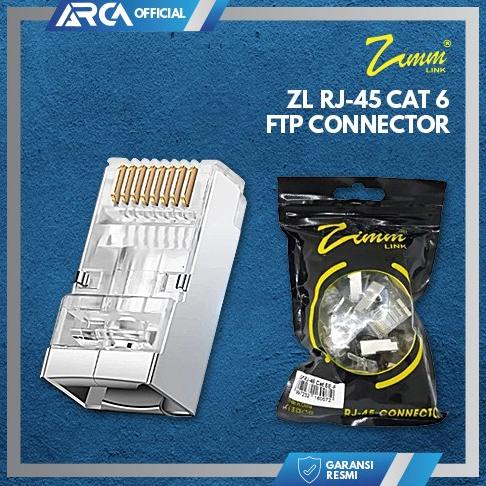 Jual Connector RJ45 FTP CAT6 ZimmLink Metal ZL Konektor | Shopee Indonesia