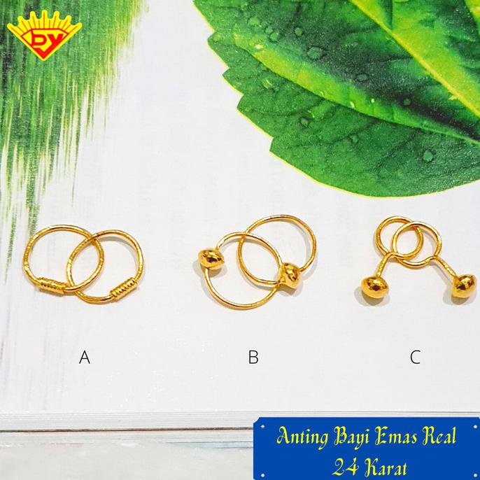 Jual Anting Bayi Emas Real 24 Karat | Shopee Indonesia