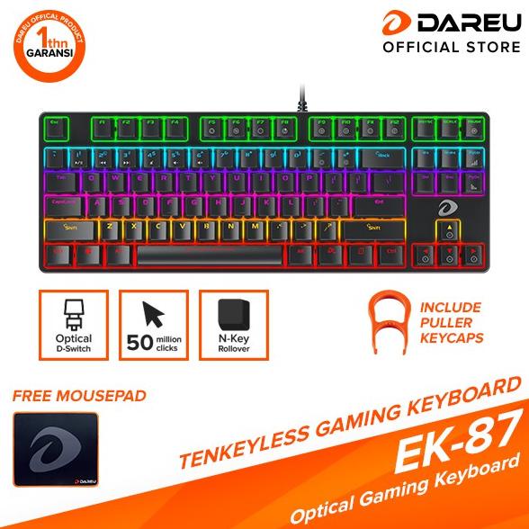 Jual Dareu Ek-87 Glory Ten Key Less Gaming Keyboard | Shopee Indonesia