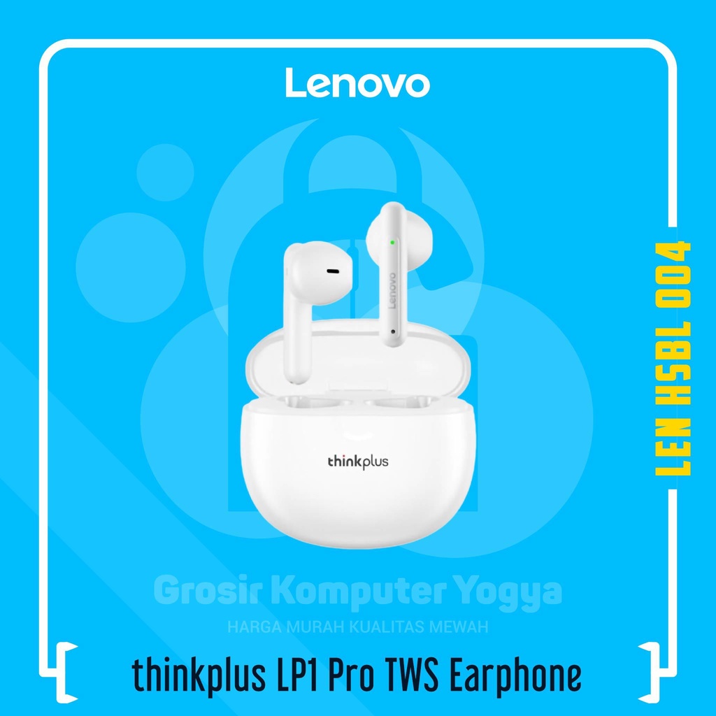 Jual Lenovo thinkplus LP1 Pro Bluetooth 5.1 Hi-Fi TWS Earphone Headset | Shopee Indonesia