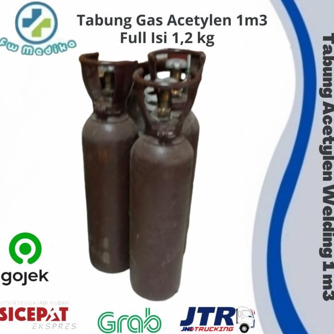 Jual Tabung Gas Acetylene 1m3 / Tabung Las Asetilin isi | Shopee Indonesia