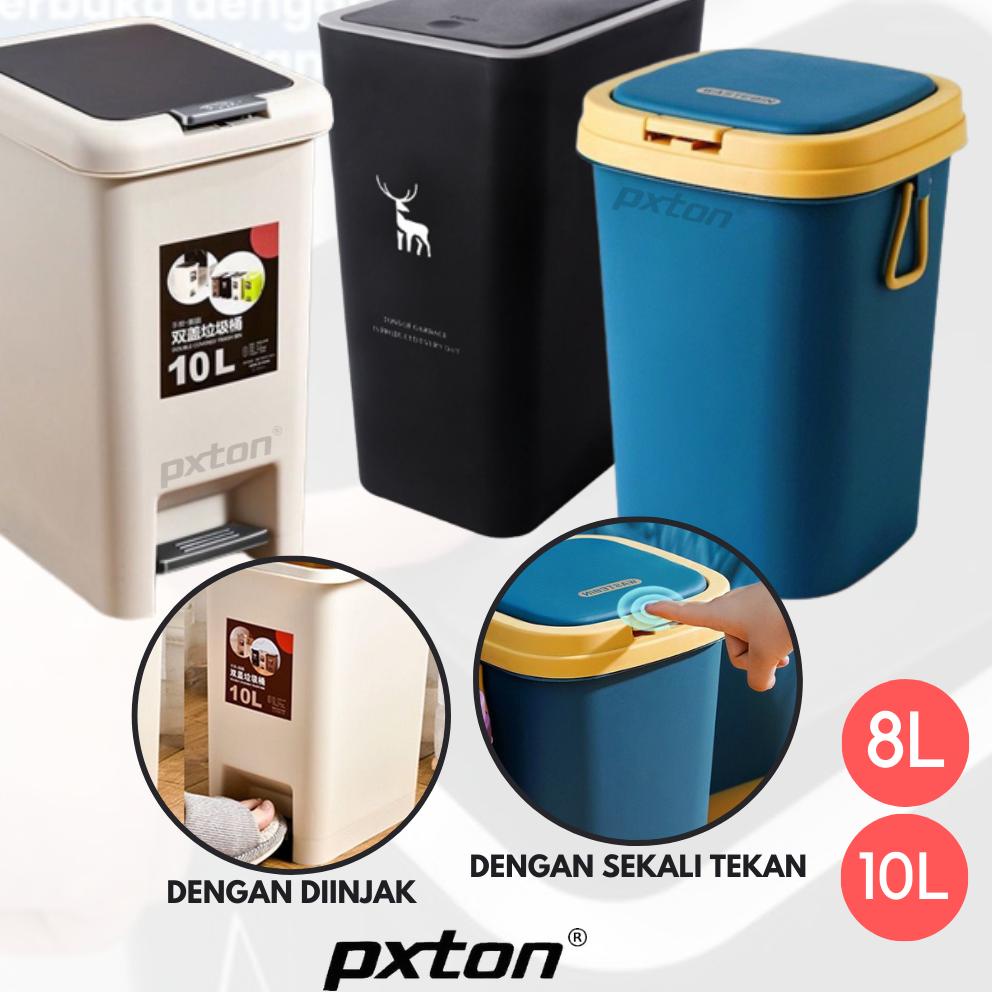 Jual Limited PXTON - Tong Sampah Plastik Tertutup Minimalis Murah ...
