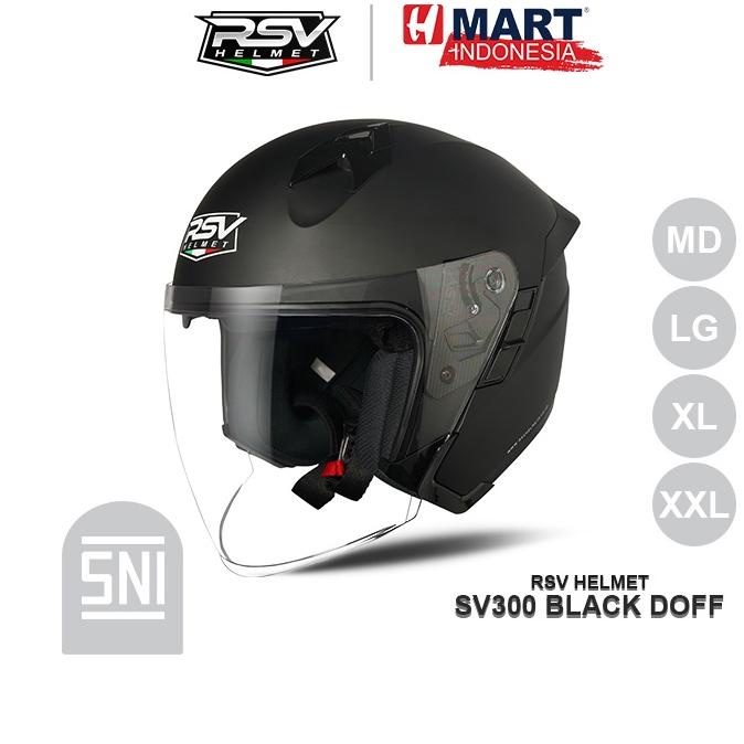 Jual Rsv Helmet - Helm Rsv Sv300 Black Doff - Helm Motor Half Face ...