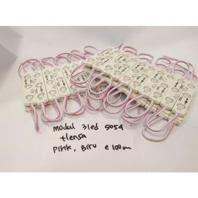 Jual !!!!!!] Led Modul Lensa 3 Led/ Mata 12 V 5054 Waterproof | Shopee ...