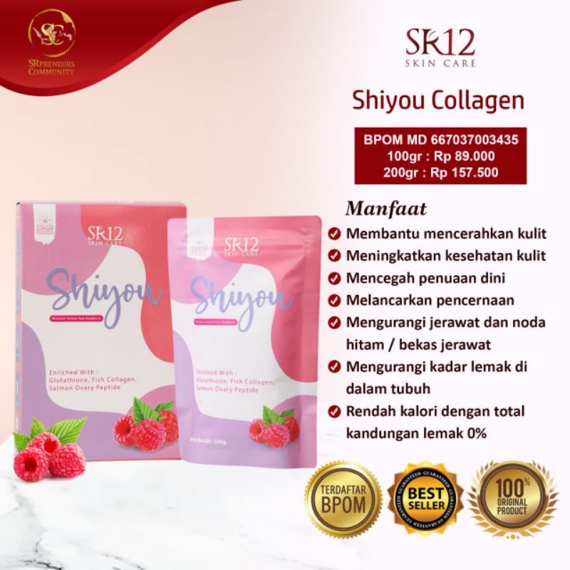 Jual MINUMAN COLAGEN/COLLAGEN/SHIYOU COLLAGEN SR12 HERBAL SKINCARE/GLOWING/GLOWING DARI DALAM ...