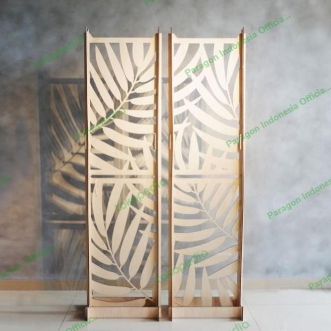 Jual Promo Sketsel Pembatas Ruangan Lasercut Tropical Palm Leaf|Sketsel ...