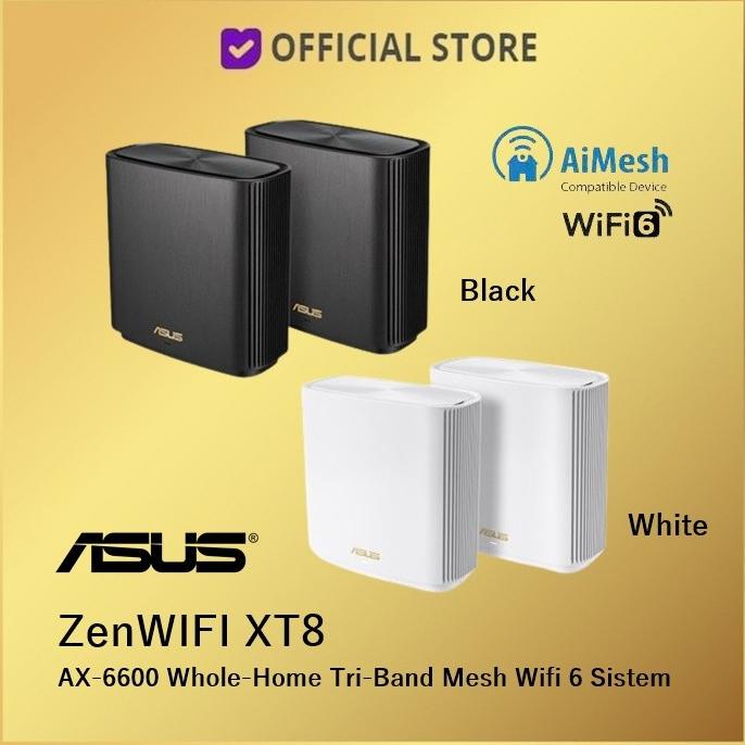 Jual ASUS ZenWiFi AX-6600 Whole-Home Tri-Band Mesh WiFi 6 System XT8 | Shopee Indonesia