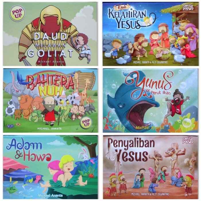 Jual Ready Beli 2 judul buku POP UP CERITA ALKITAB harga lebih hemat ...