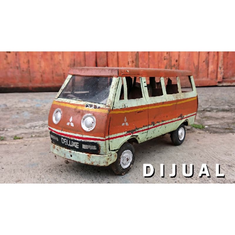 Jual MAINAN MOBILAN KALENG MITSUBISHI COLT BAGONG MINIBUS ANTIK JADUL ...