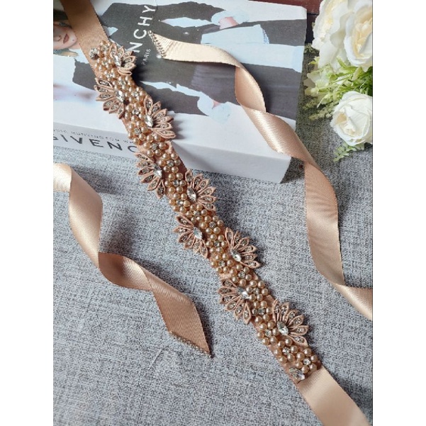 Jual (po 7 hari ) Ikat pinggang payet , Belt bridal wedding premium ...
