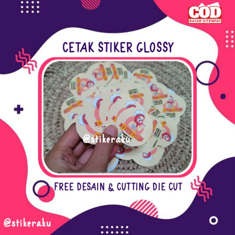 Jual FREE DESAIN! CETAK STIKER LABEL KEMASAN RRODUK MAKANAN OLSHOP ...