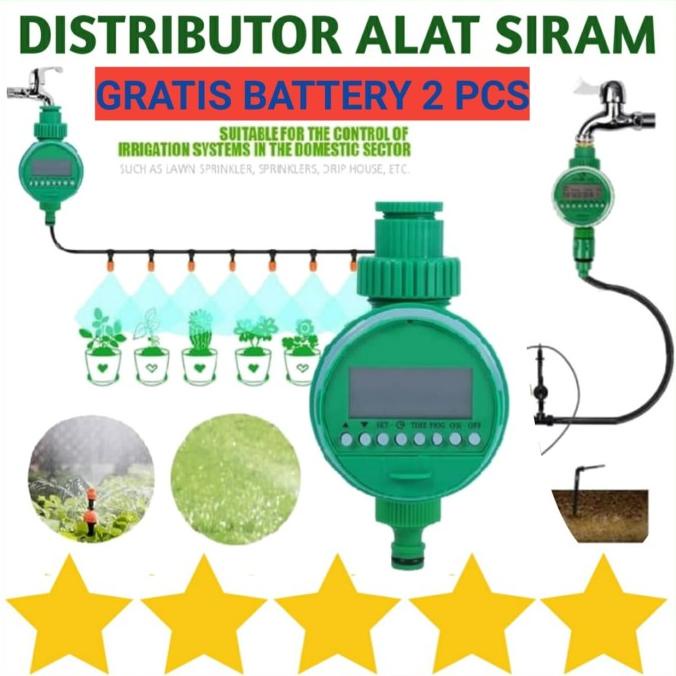 Jual TIMER KRAN AIR SPRINKLER TAMAN CONTROLLER OTOMATIS LCD DIGITAL ...