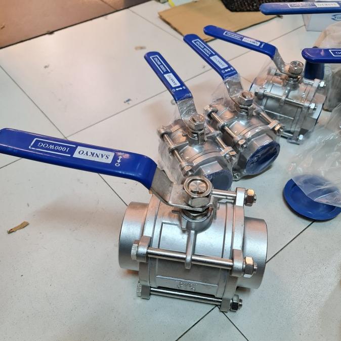 Jual Ball Valve Stainless 316 3Pc Body Drat 1" Inch Dn25 / Stop Kran Sankyo | Shopee Indonesia