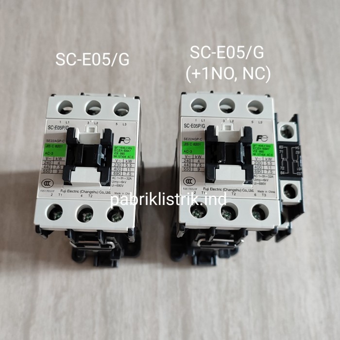 Jual Magnetic Contactor SC E05/G coil DC 24V 24VDC Fuji equivalen SC 5-1/G | Shopee Indonesia