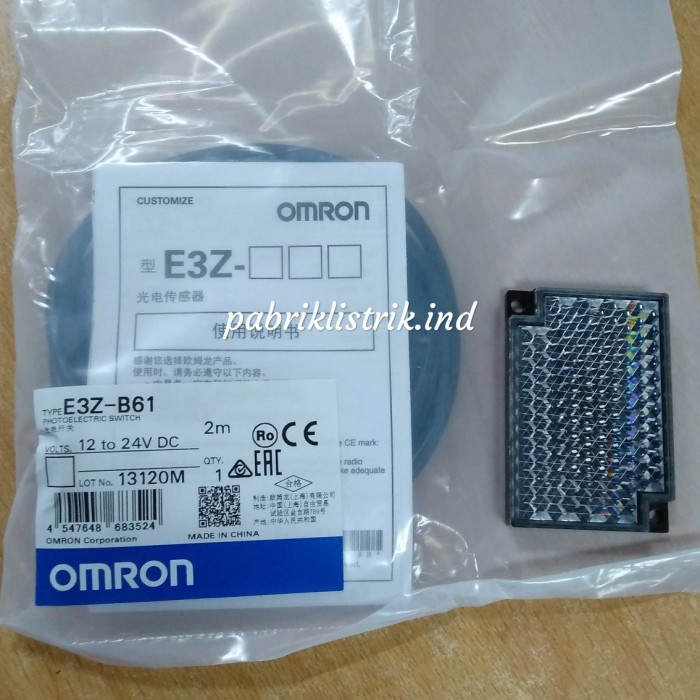 Jual Photo sensor E3Z B61 + reflector Omron original kaca botol transparan | Shopee Indonesia