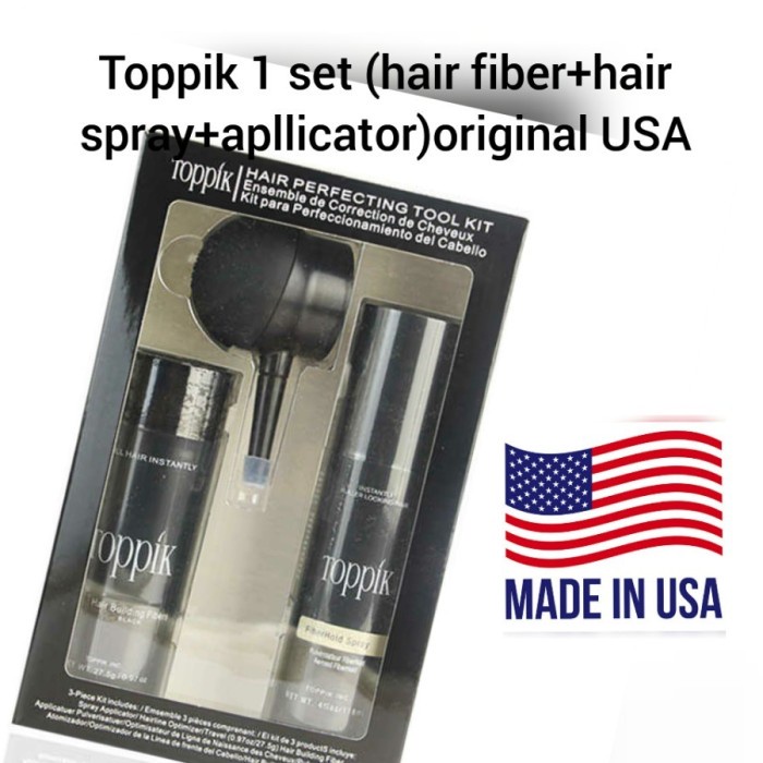 Jual Terlaris Toppik Hair Perfecting Tool Kit ( Toppik Fiber ...