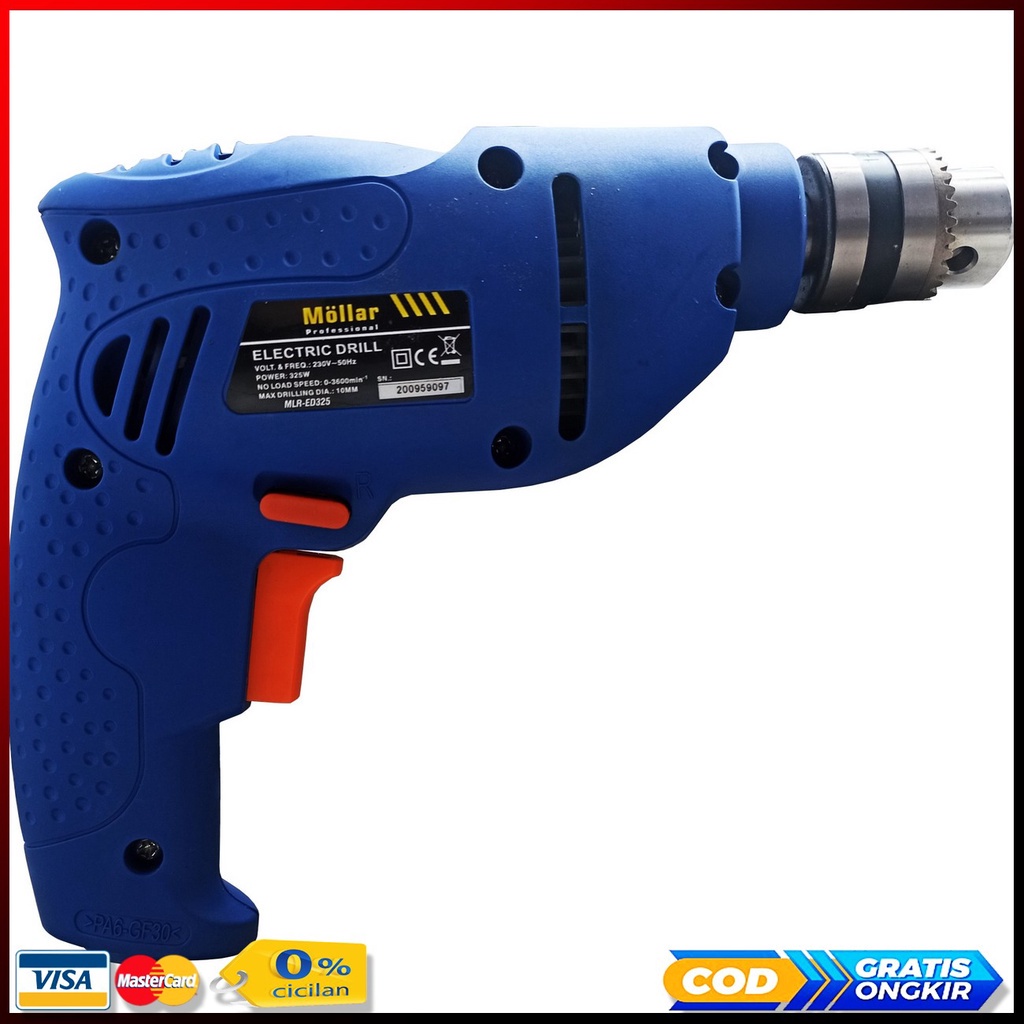 Jual Mesin Bor Listrik 10mm MOLLAR ED325 Mesin Bor Bisa Bolak Balik ...