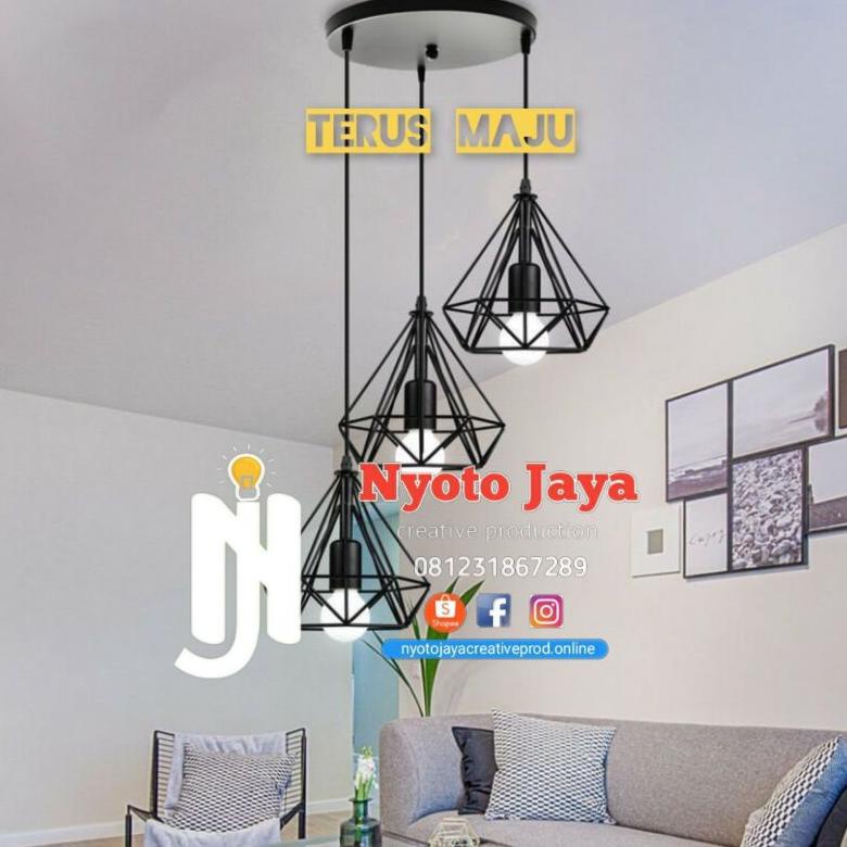Jual LAMPU HIAS GANTUNG minimalis ruang tamu plafon cafe ruang makan - B11X | Shopee Indonesia