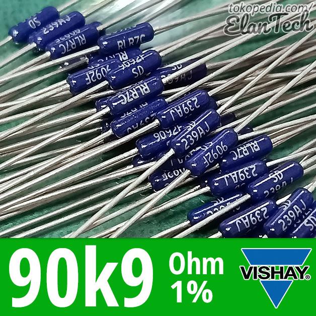 Jual Resistor 90k9 1% Vishay Dale RLR7C 90.9k Subs 91k Ohm 0.25W ...