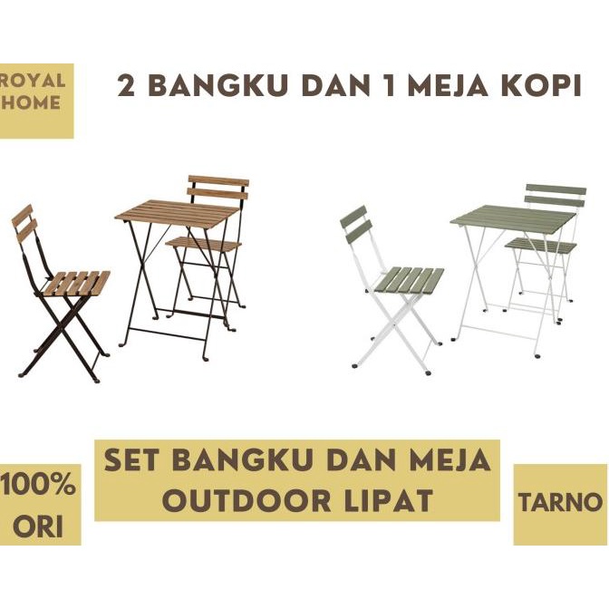 Jual KURSI TERAS SET MEJA DAN BANGKU LIPAT OUTDOOR MEJA KOPI TERAS ...