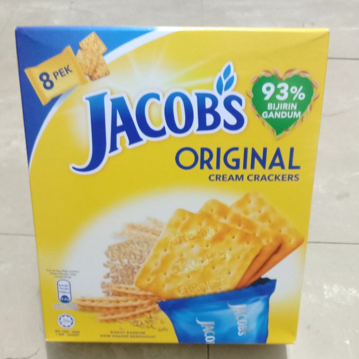 Jual Original cream crackers Jacobs cracker 8 pek/ biskuit gandum | Shopee Indonesia