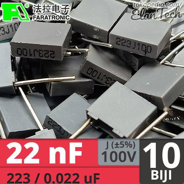 Jual Kapasitor MKM 22nF / 223 / 100V J 10 pcs Capacitor Pack Elan73c ...
