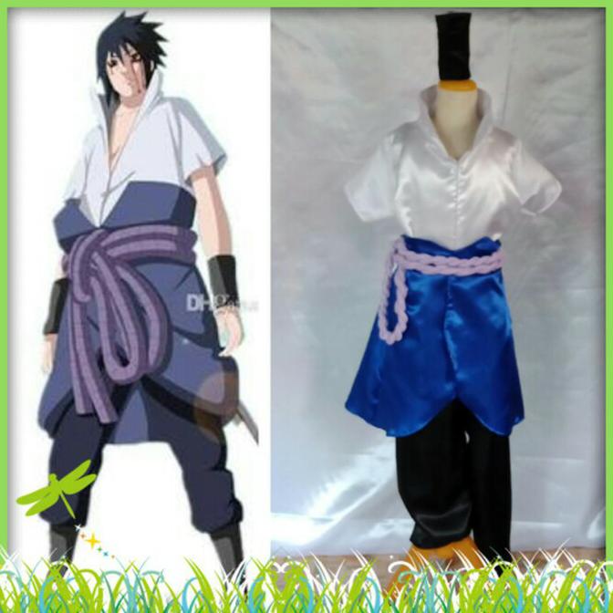 Jual Kostum Anak Karakter Cosplay Anime Jepang Sasuke Uchiha Naruto ...