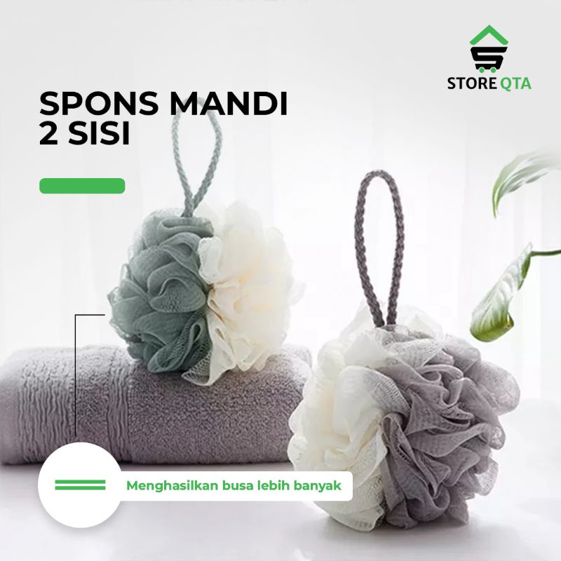 Jual Spons mandi spon jaring bath shower puff sponge sikat gosok badan ...