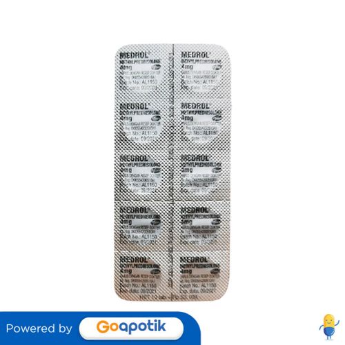 Jual MEDROL 4 MG BLISTER 10 TABLET | Shopee Indonesia