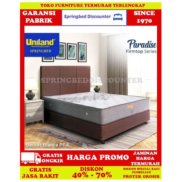 Jual Spring Bed UNILAND PARADISE FIRMTOP BIANCA PF6 180x200 Kasur Saja ...