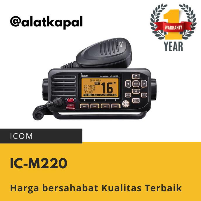 Jual ICOM IC-M220 VHF MARINE RADIO HARGA MURAH PENGGANTI IC-M200 ...