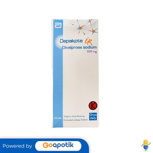 Jual DEPAKOTE ER 500 MG BOTOL 100 TABLET | Shopee Indonesia