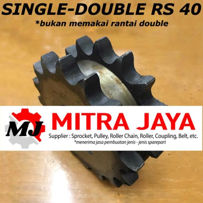 Jual Sprocket Single Double Sd Rs 40 X 19T Gear Gir Gigi 19 Sprockets | Shopee Indonesia