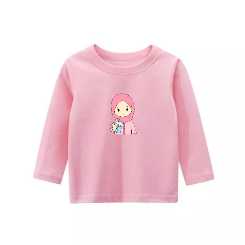 Jual Kaos Anak Lengan Panjang Usia 1-12 Tahun Kaos Anak Perempuan ... Jual Kaos Anak Lengan Panjang Usia 1-12 Tahun Kaos Anak Perempuan ...
