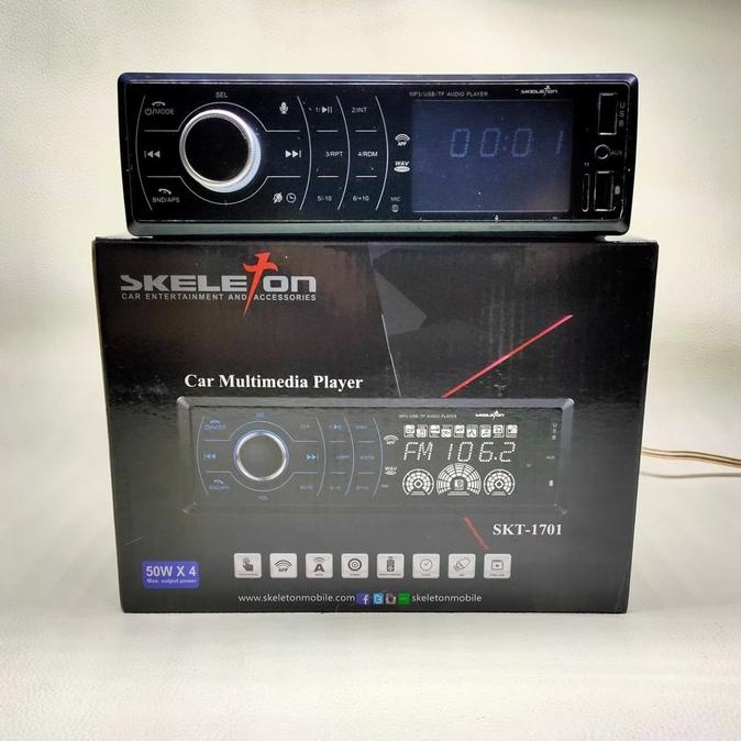 Jual Single Din MP3 Bluetooth USB Head Unit Skeleton | Shopee Indonesia