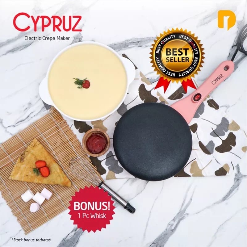 Jual AK0229 CREPE MAKER LISTRIK CYPRUZ / Alat pembuat kulit lumpia ...
