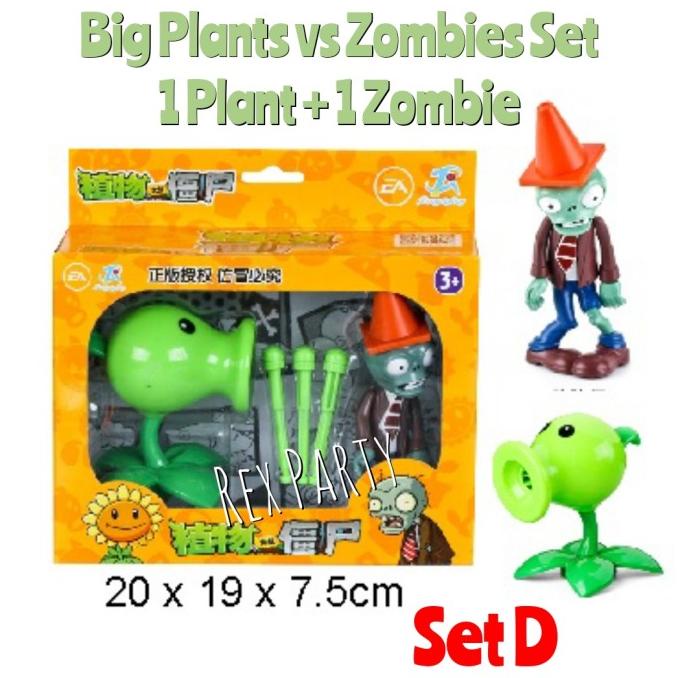 Jual Plants vs Zombie Set/Plants Vs Zombie Big Size/Mainan Plants Vs ...