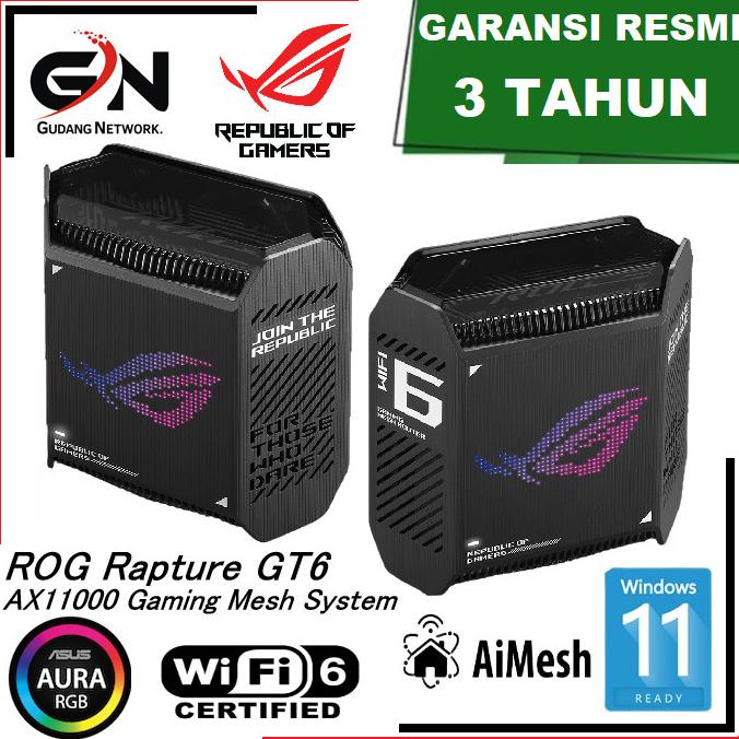 Jual ASUS ROG Rapture GT6 Gaming Mesh System / Router Gaming Asus ROG ...