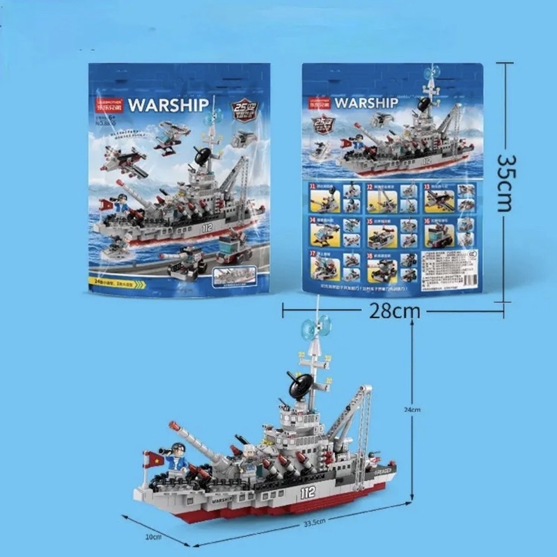 Jual Mainan Balok Kapal Bungkus Terbaru Model Cruiser Legend 2023 ...