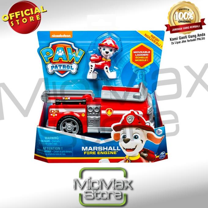 Jual Paw Patrol Basic Marshall Fire Engine Moveable Ladder | Shopee ...