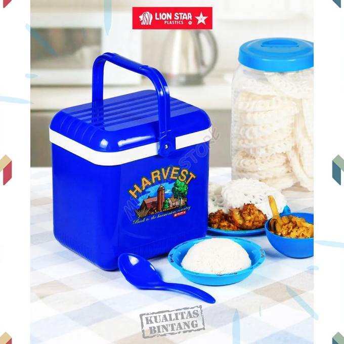 Jual Micton Lion Star Square Rice Ice Box Liter Termos Nasi Kotak Es ...