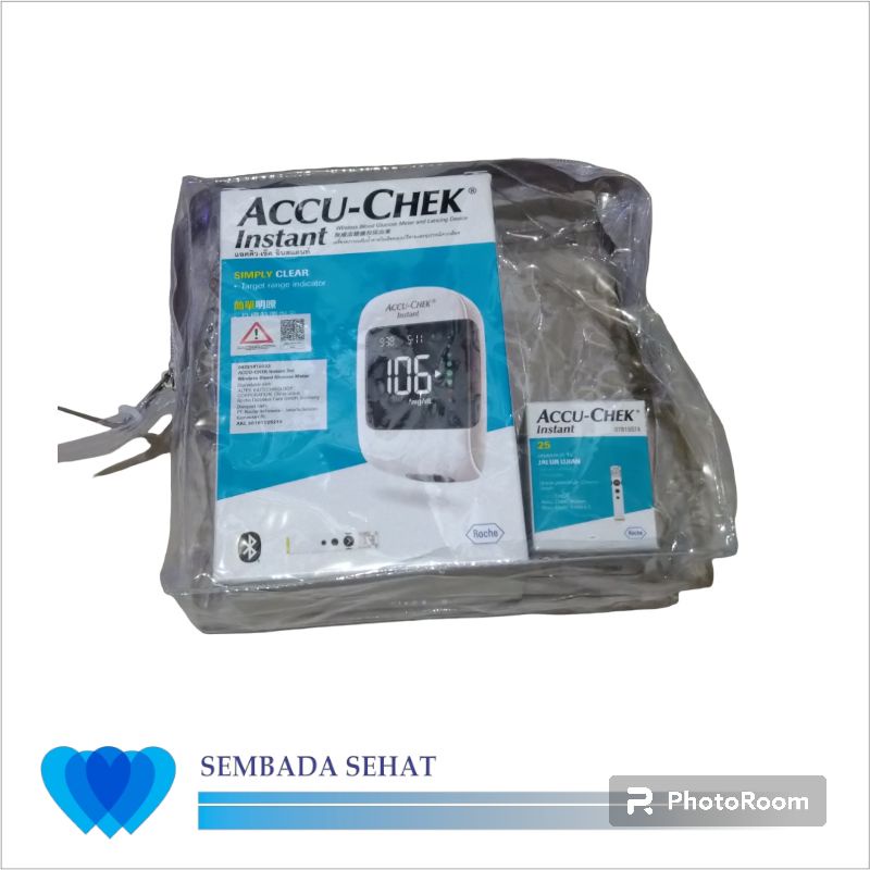 Jual Accu-Chek Instan (set alat + strip 25 pcs) alat cek gula accu ...