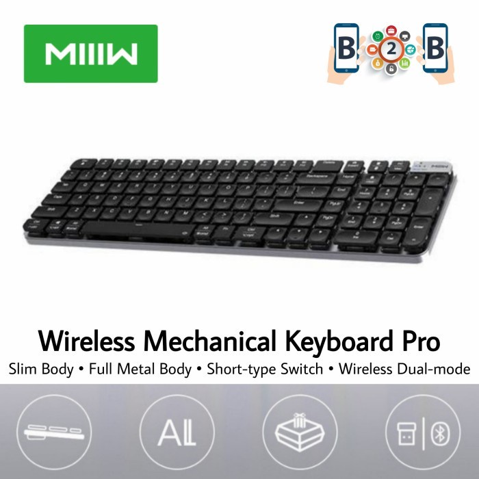 Jual MIIIW Wireless Mechanical Keyboard Pro 102 Key | Shopee Indonesia