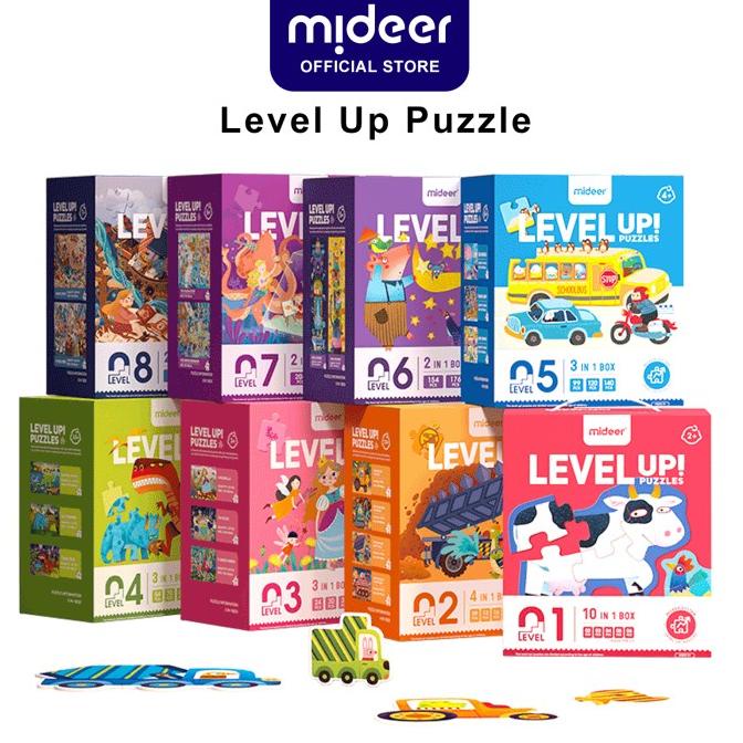 Jual Mideer Artist Level Up Puzzle Level 1 Level 2 Level 3 - Mainan ...