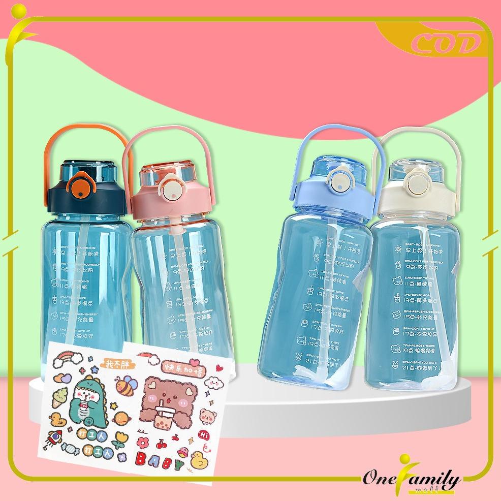 Jual ONE-C304 C305 Botol Minum Motivasi 2 Liter Food Grade / Botol Air Minum Jumbo 2000ml BPA ...