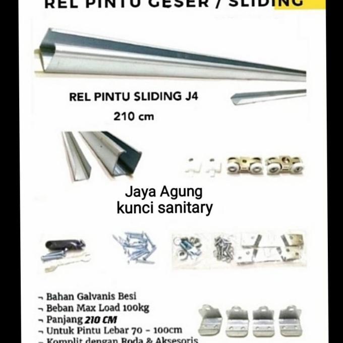 Jual Rel Pintu Sliding/Track Rail Sliding Pintu Geser Galvanis 2,1Meter ... Jual Rel Pintu Sliding/Track Rail Sliding Pintu Geser Galvanis 2,1Meter ...