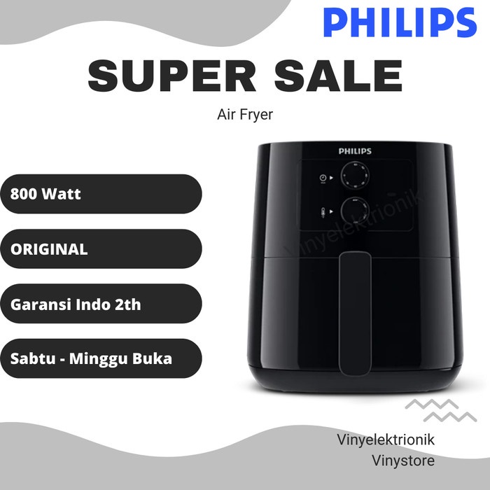 Jual Philips Premium Airfryer HD9200/90 Air Fryer Philips HD 9200/90 Resmi | Shopee Indonesia