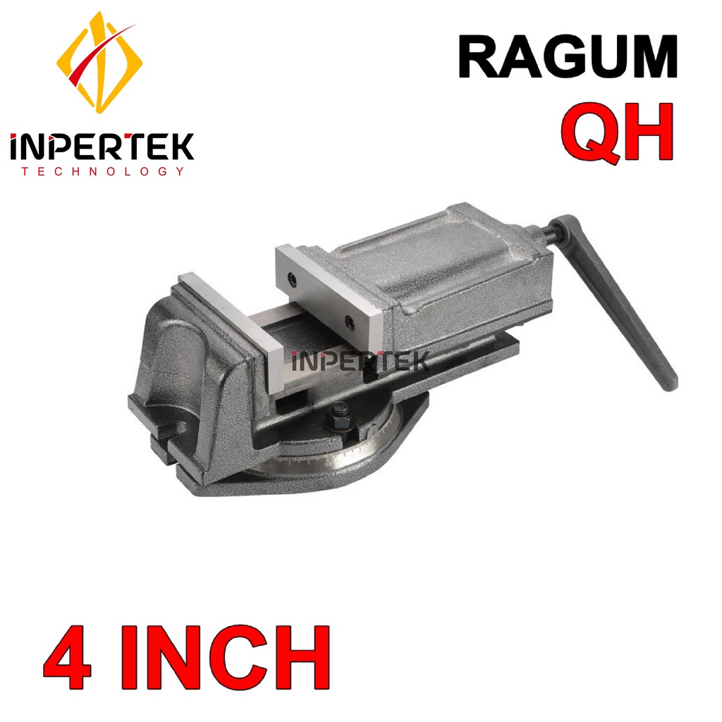 Jual Ragum 4" QH 100 mm Catok 4 Inch Vise Bench Penjepit Meja Mesin ...