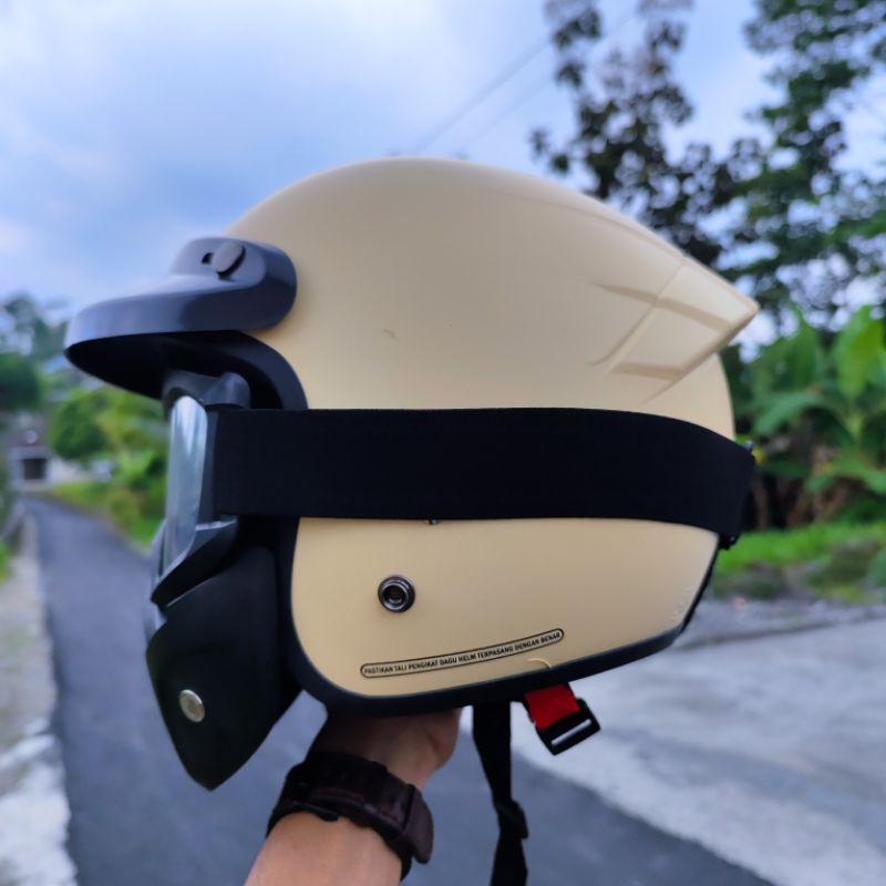 Jual HELM BOGO KAIROS GOGLE MASK+TOPI PAKET GANTENG | Shopee Indonesia